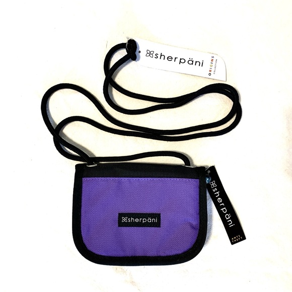 Sherpani | Bags | Nwt Sherpani Purpleblack Zoemini Crossbody Wallet ...